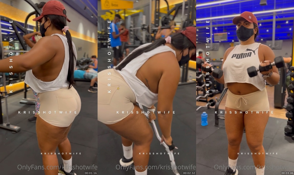 Kriss Hot Wife Showing Off Her Boobs At The Gym While Working Out Cnn